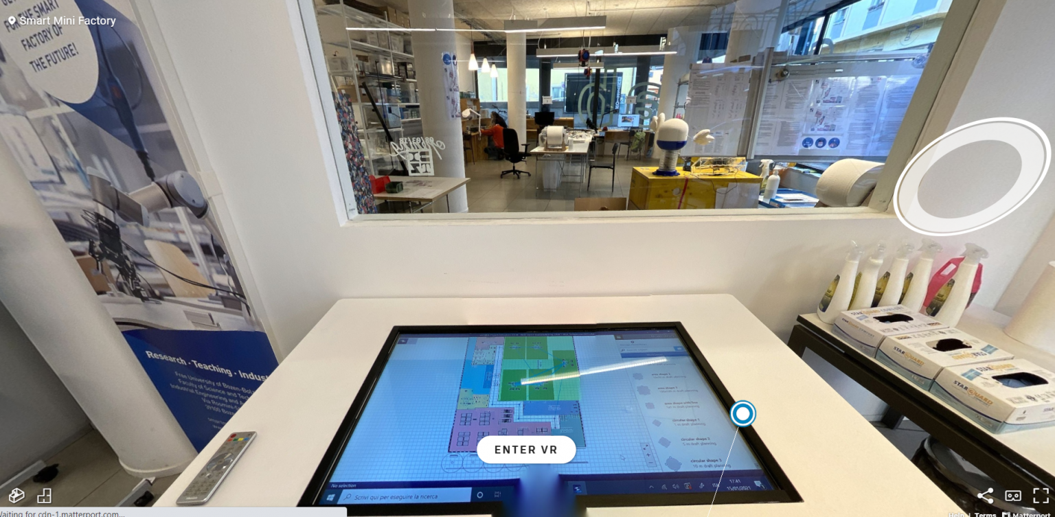 Virtual Lab Tour of the Smart Mini Factory lab: University of Bolzano