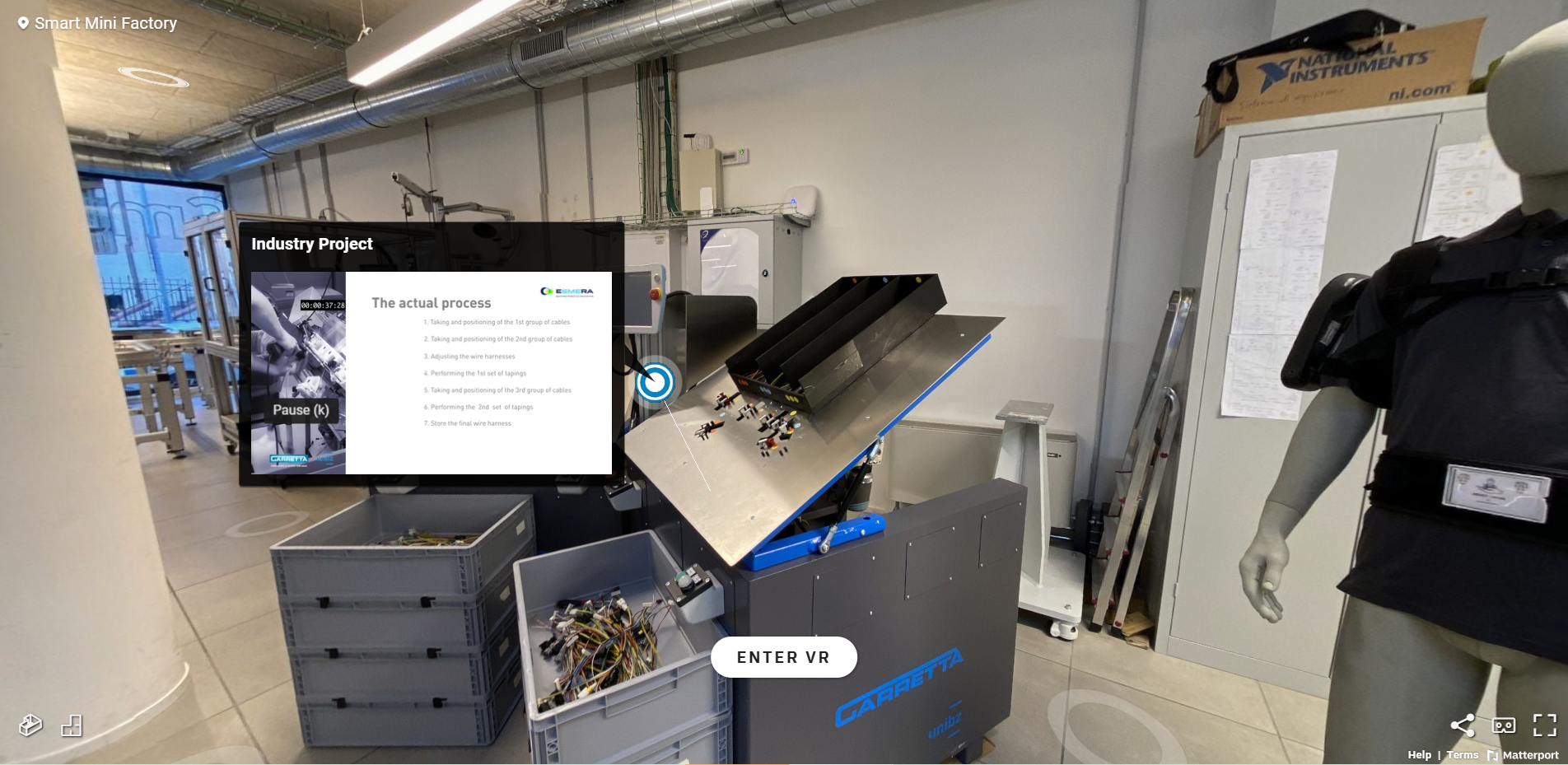 Virtual Lab Tour of the Smart Mini Factory lab: University of Bolzano